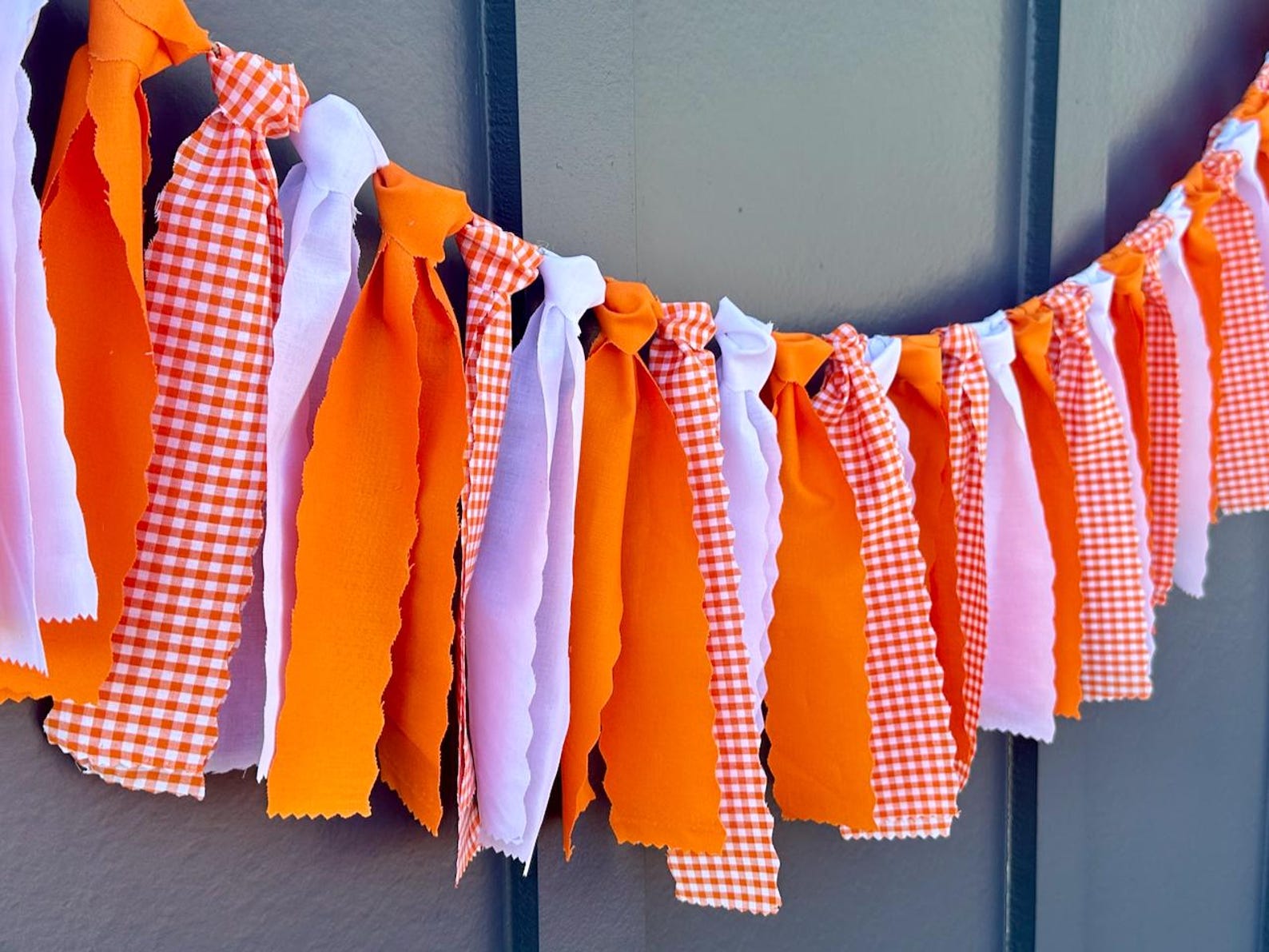 Tennessee Garland, Orange and White Checkerboard Banner, School Spirit ...