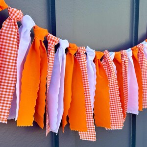 Tennessee Garland, Orange and White Checkerboard Banner, School Spirit ...