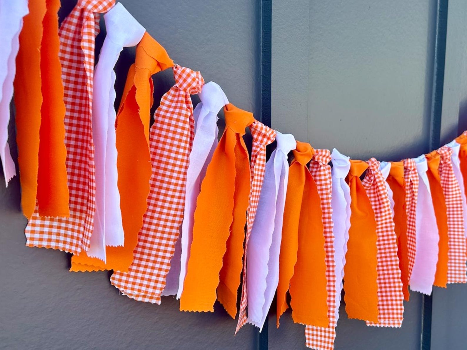 Tennessee Garland, Orange and White Checkerboard Banner, School Spirit ...