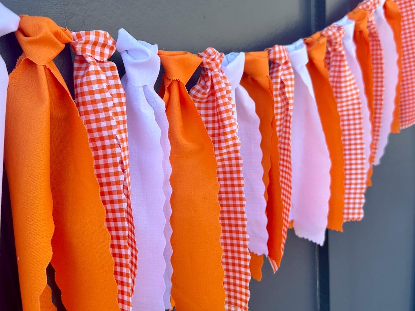Tennessee Garland, Orange and White Checkerboard Banner, School Spirit ...