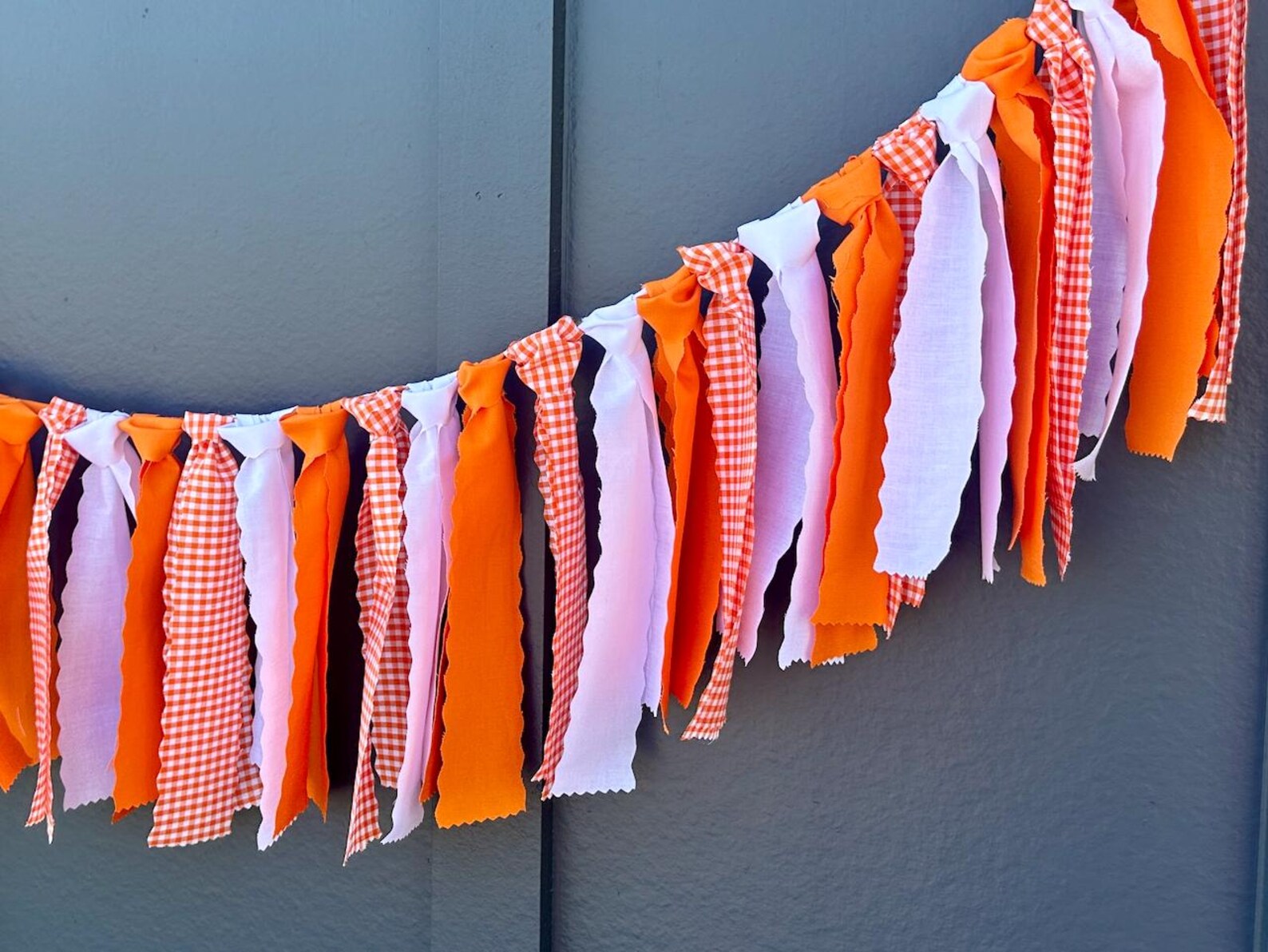 Tennessee Garland, Orange and White Checkerboard Banner, School Spirit ...