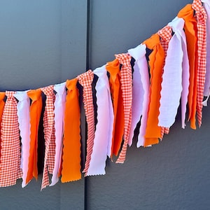 Tennessee Garland, Orange and White Checkerboard Banner, School Spirit ...
