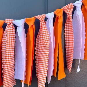 Tennessee Garland, Orange and White Checkerboard Banner, School Spirit ...