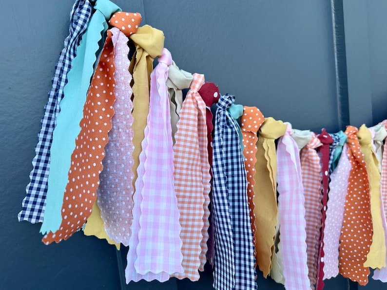 CUSTOM Fabric Garland, Personalized First Birthday High Chair Bunting ...