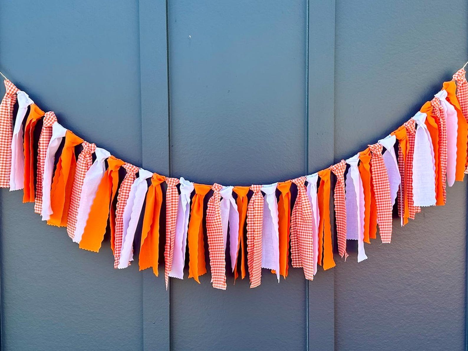Tennessee Garland, Orange and White Checkerboard Banner, School Spirit ...