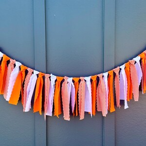 Tennessee Garland, Orange and White Checkerboard Banner, School Spirit ...
