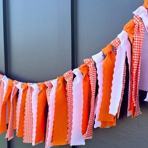 Tennessee Garland, Orange and White Checkerboard Banner, School Spirit ...