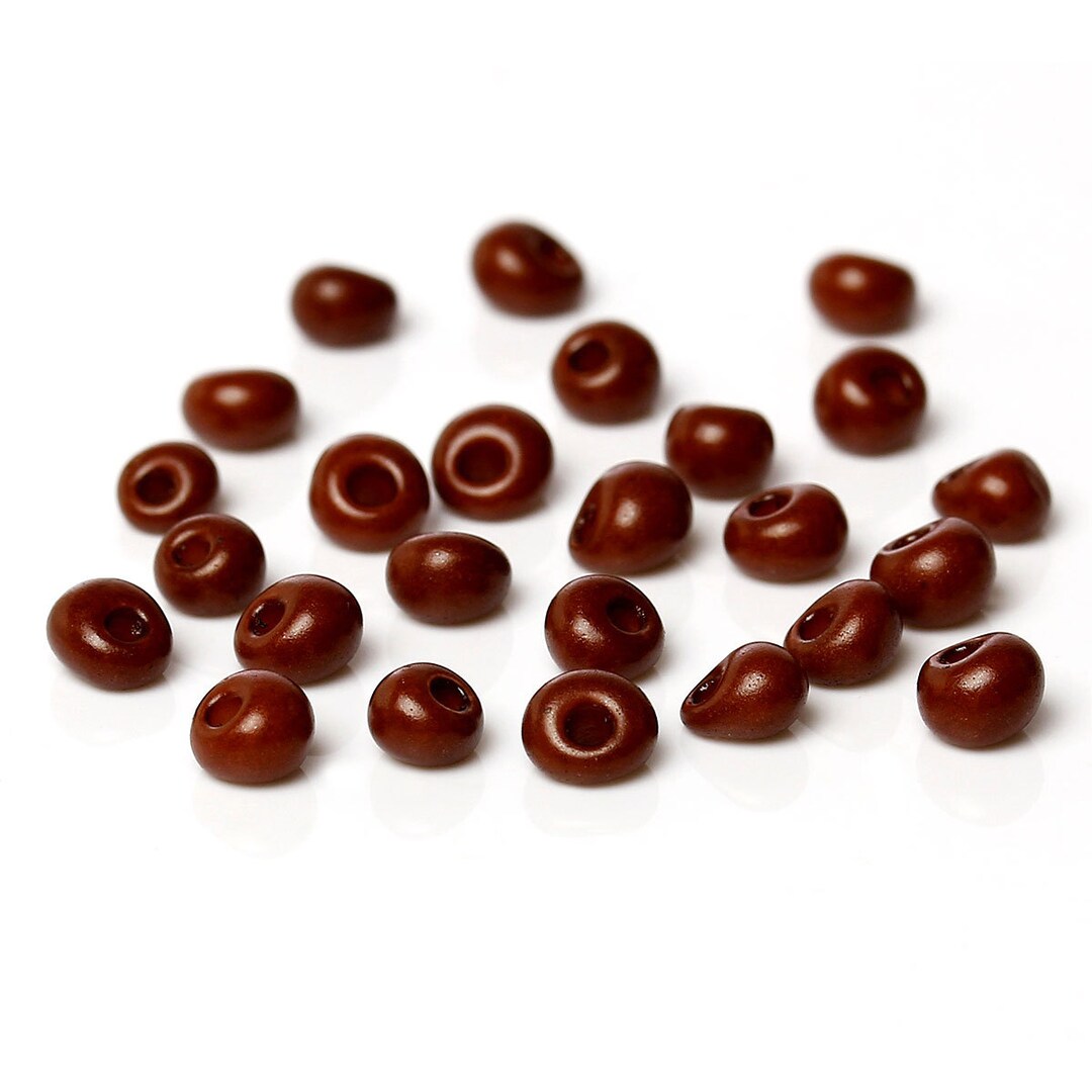20 Grams Red Brown 6/0 Glass Seed Beads Drop Beads - Etsy