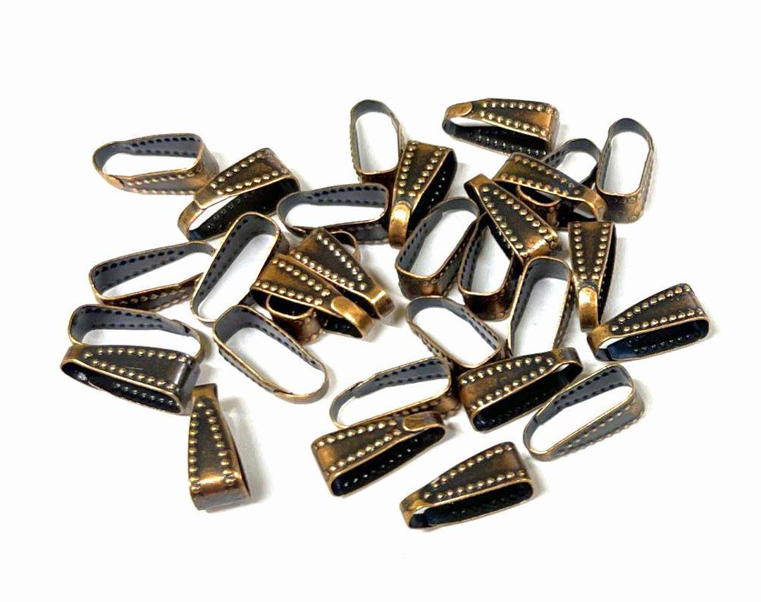 30pcs of Red Copper Pinch Clip Bails Snap on Bails(no. ACB1048) - Etsy