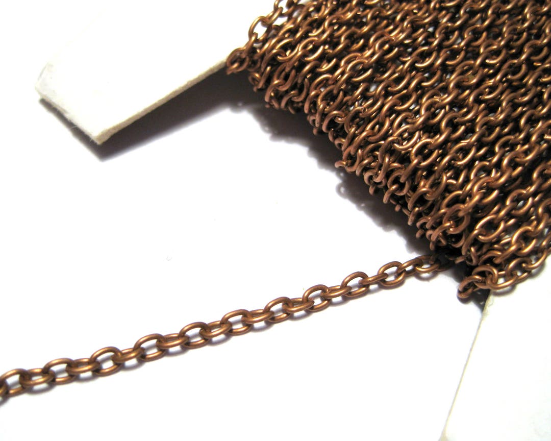 32ft/spool of Antique Copper Iron Cross Chain 2mm NO.79RFF - Etsy