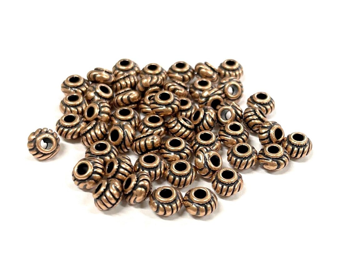 50pcs of Antique Copper Lantern Spacer Beads 6mmx4mm(no. CPSP642) - Etsy