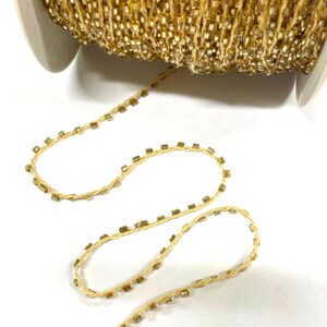 30ft Spool of Yellow Gold Seed Beads Beaded Cords - Etsy