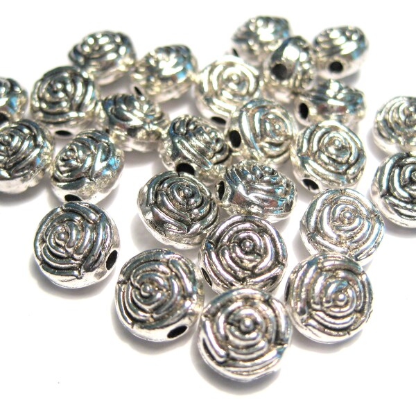 Antique Silver Beads - Etsy
