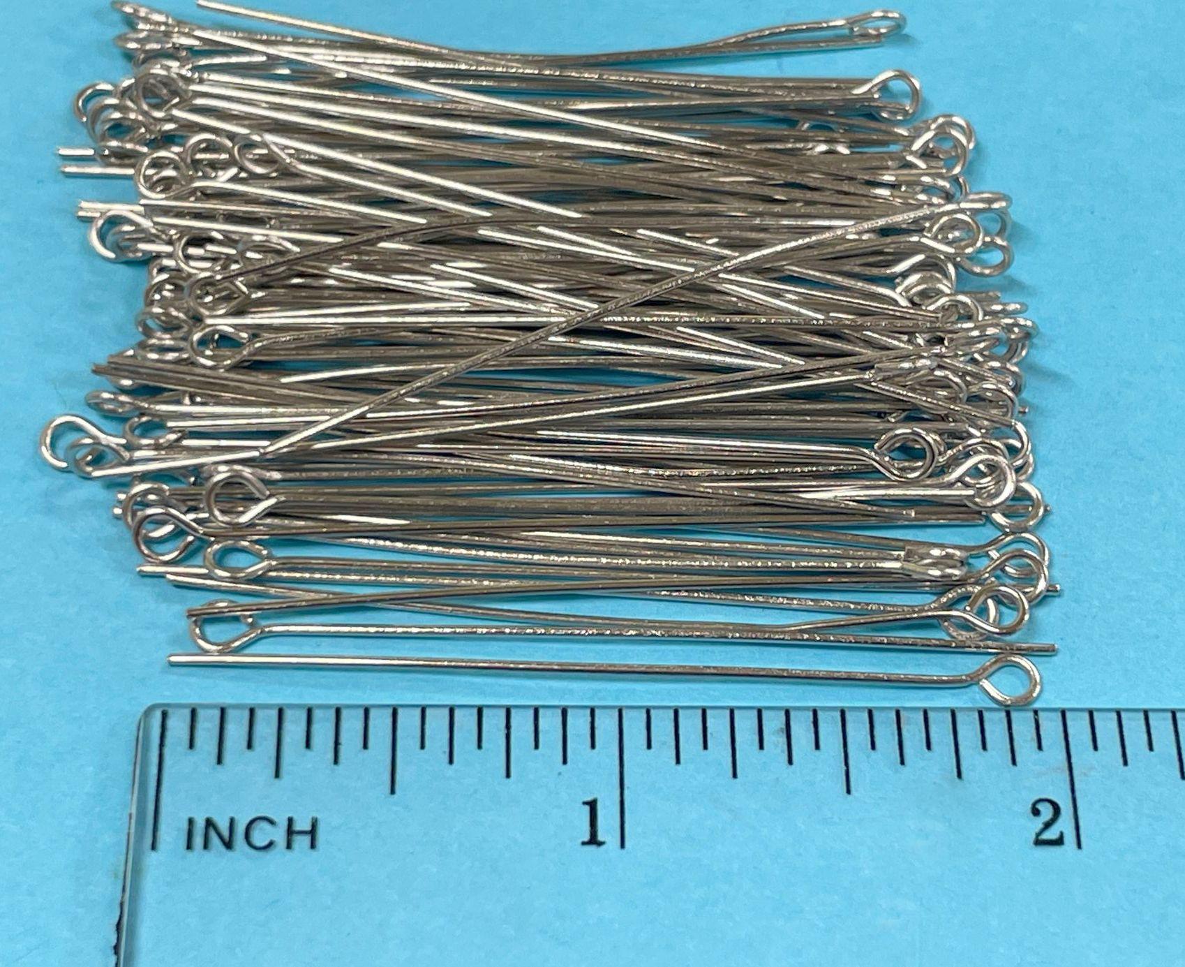 100pcs of Stainless Steel Eye Pins 50mm 21ga(no.2519) - Etsy