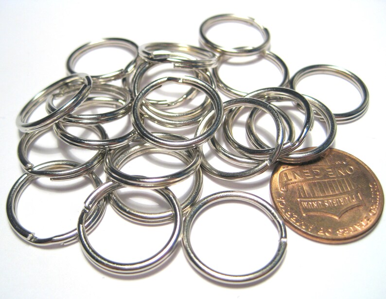 50pcs of Silver Tone Split Jump Ring 16mm Iron Jump Rings - Etsy