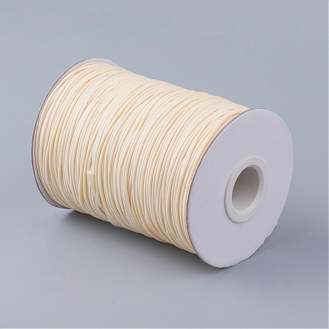 30ft of Ivory Korean Wax Polyester Cord 0.5mm(no.112) - Etsy