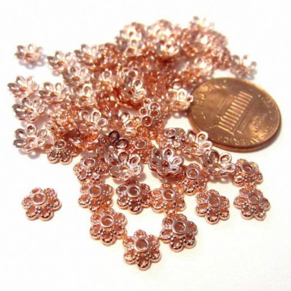 Rose Gold Beads - Etsy