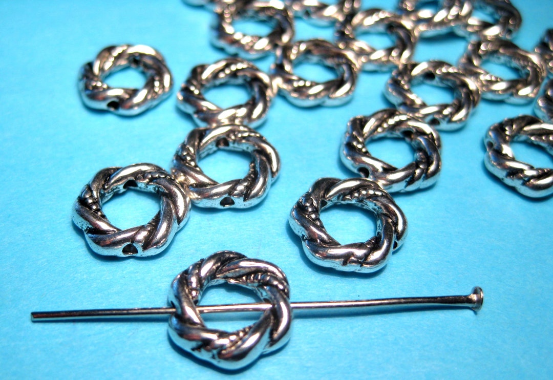 10pcs of Antique Silver Plated Metal Bead Frames 15x4mm(no. BFS996) - Etsy