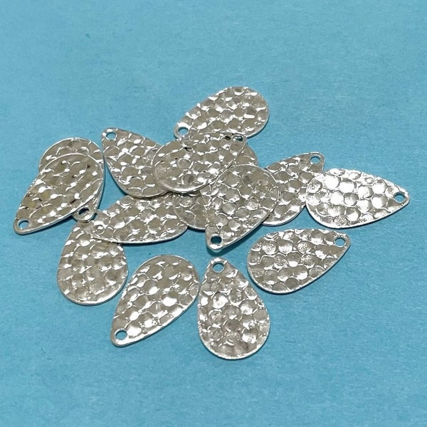 Silver Teardrop - Etsy