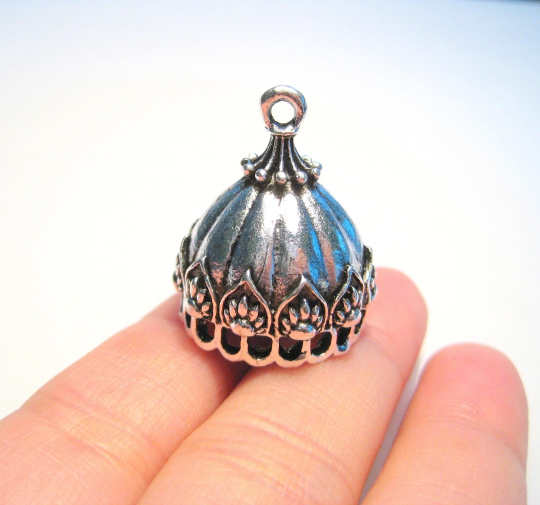 Antique Silver Plated Bead Cap: Large Tassel Cone, 22x26mm(no.406a) - Etsy