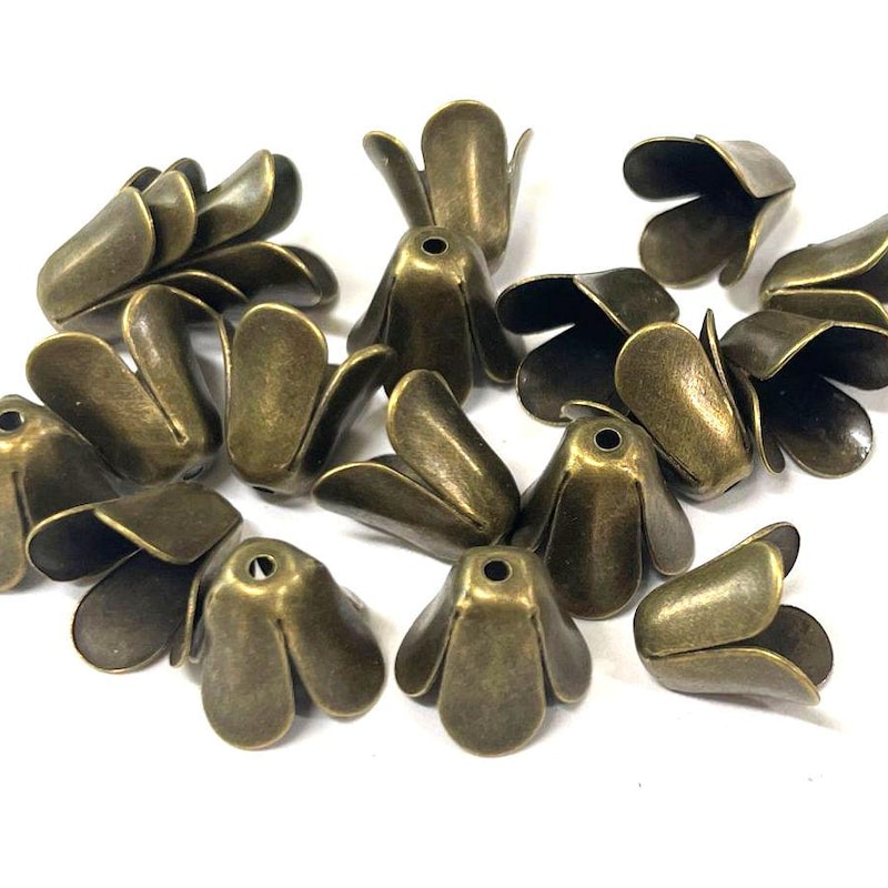 Tulip Bead Caps - Etsy