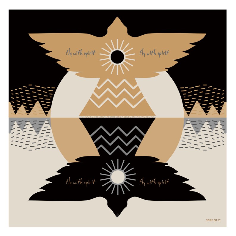 Fly High Archival Art Print, Wall Decor, Illustration, Spiritual Art - Etsy