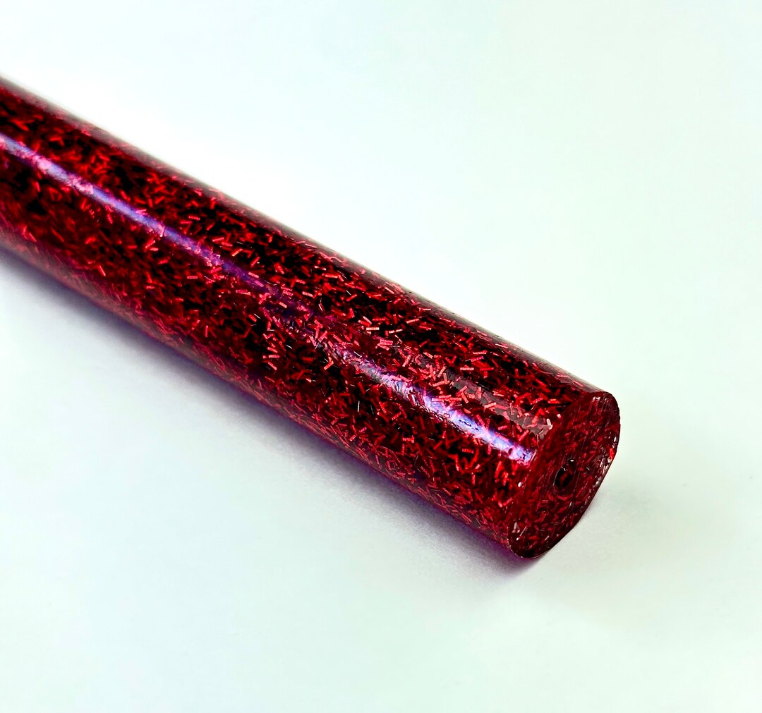 Red Holographic Custom Bespoke Pen Blanks, High Pressure Cured With ...