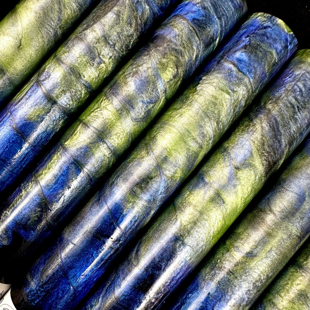 Joker/hulk Custom Bespoke Pen Blanks, High Pressure Cured With ...