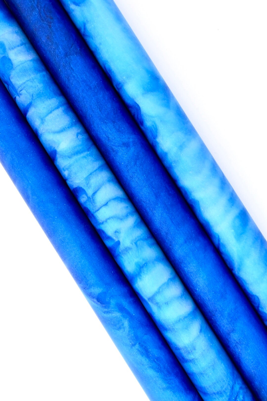 Polychromatic Blue, Custom Bespoke Pen Blanks, High Pressure Cured With ...