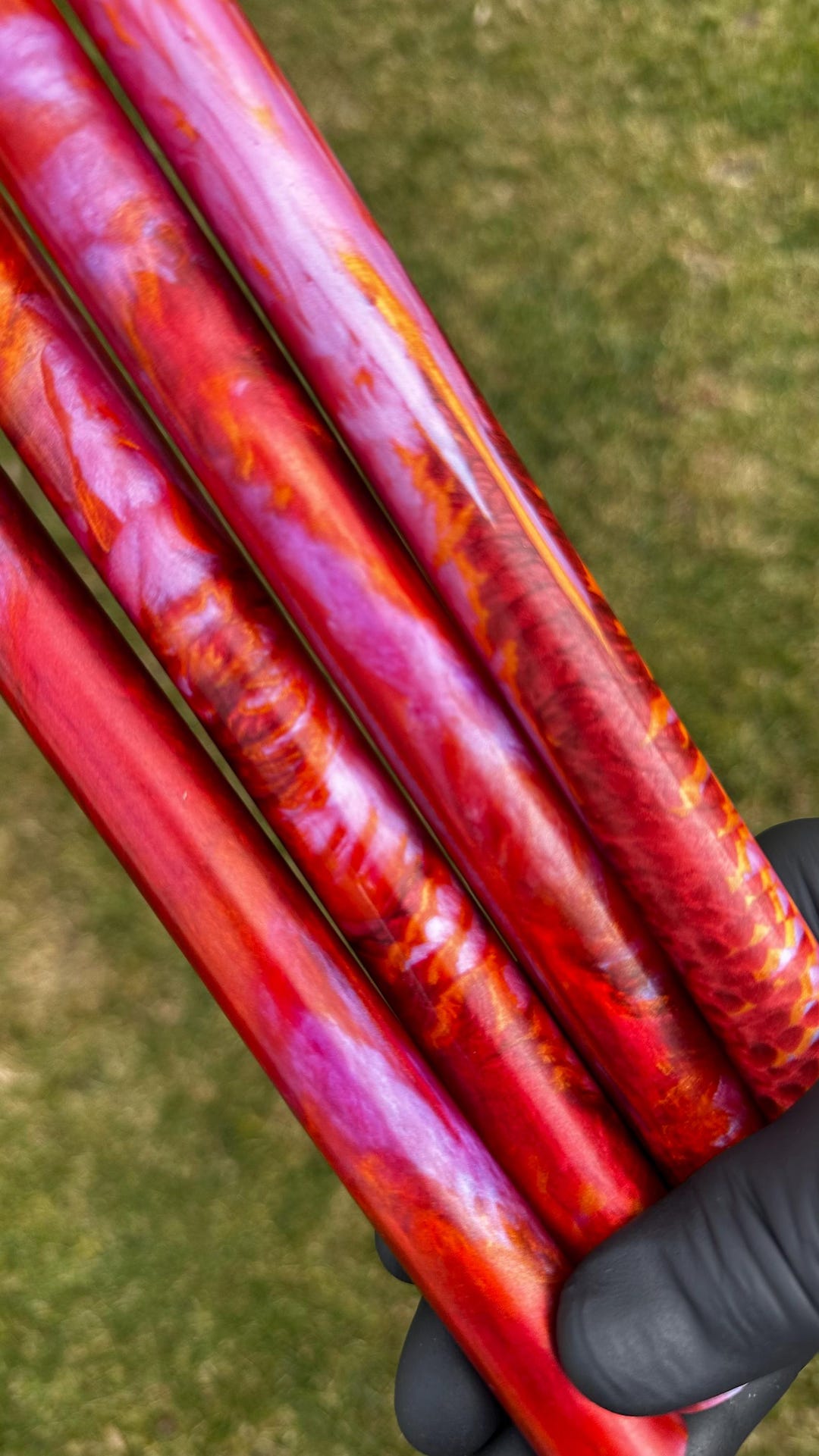 Hot Shot, Custom Bespoke Pen Blanks, High Pressure Cured With Alumilite ...
