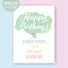 Printable Birthday Card, Pastel Printable Birthday Card, Downloadable ...