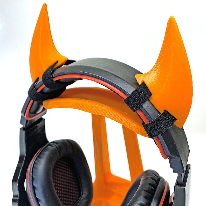 Orange Horns for Headphones, Demon Devil Cosplay Headset Horns for ...