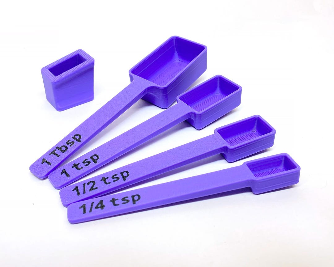 Home Kitchen Measuring Spoon Set With Mounting Bracket - Simple ...