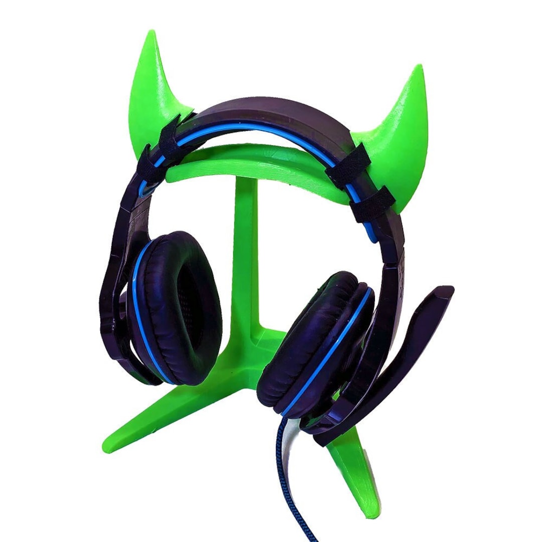 Green Demon Devil Horns for Headphones, Cosplay Headset Horns for ...