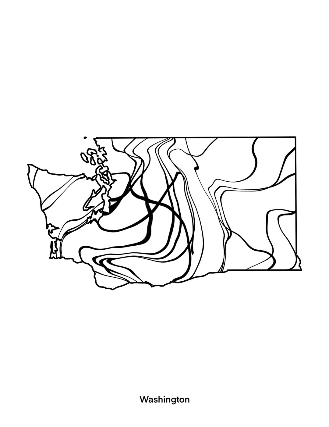 Washington Printable Coloring Page - Etsy