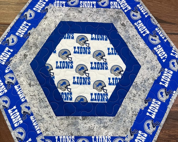 Detroit Lions Table Topper - Etsy