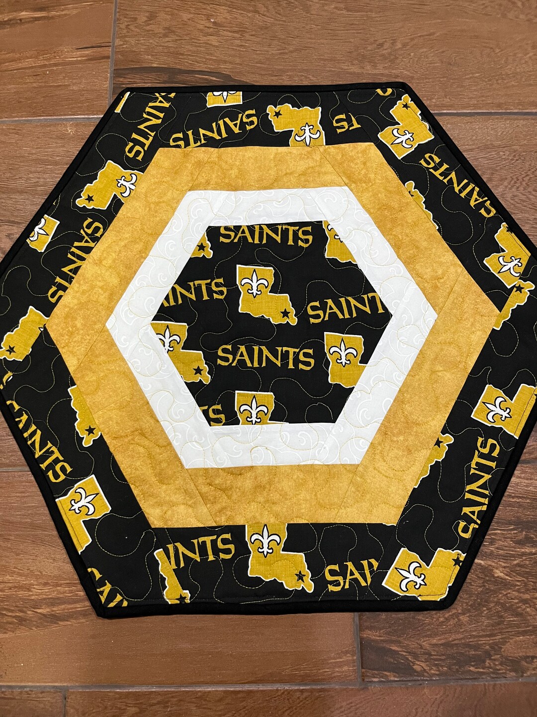 New Orleans Saints Table Topper - Etsy