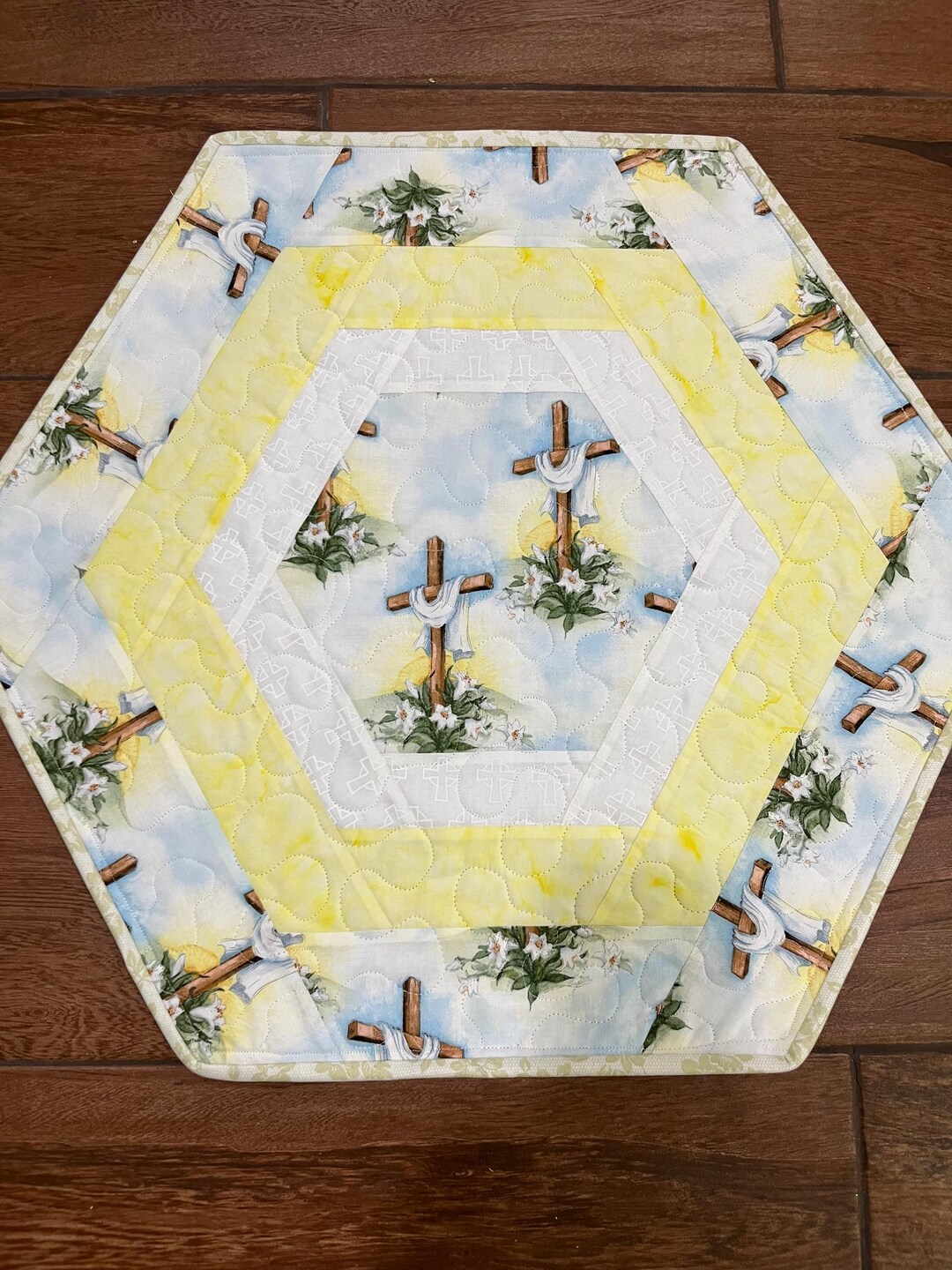 Easter Religious Quilted Table Topper - Etsy