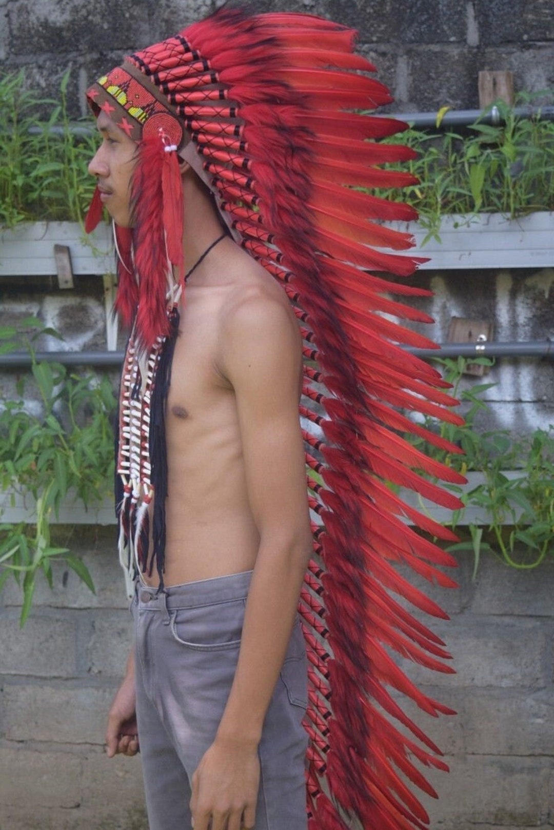Native American War Bonnet, Indian Warbonnet, Sioux War Bonnet ...