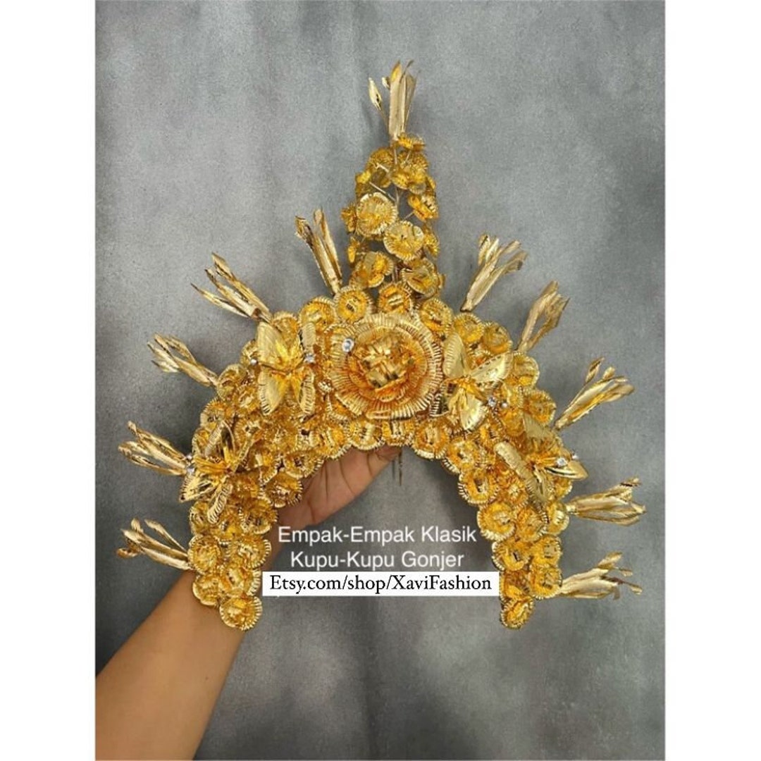 Gold Crown Full Flower Crown for Women Wedding Tiara Bridal Crown ...