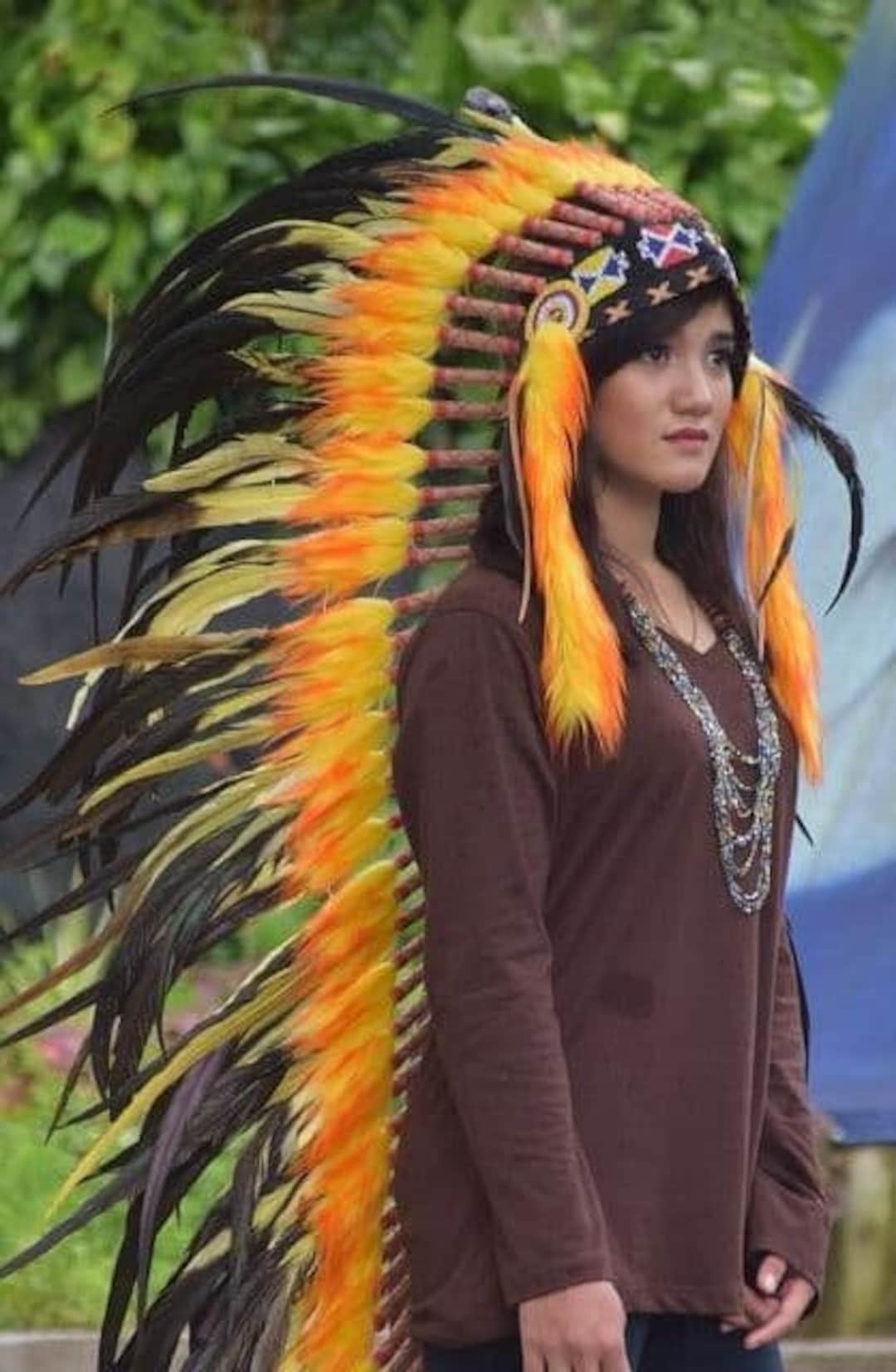 Comanche Headdress Indian American Style, Indian Costume Clothing ...