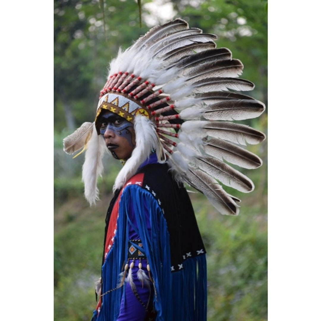 Comanche Indian Headdress Indian Hat Native American - Etsy