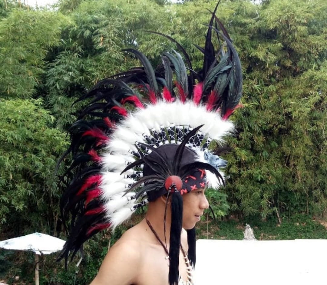 Mens Headband, Indian Headband, Traditional Indian Head Wrap, Mohawk ...