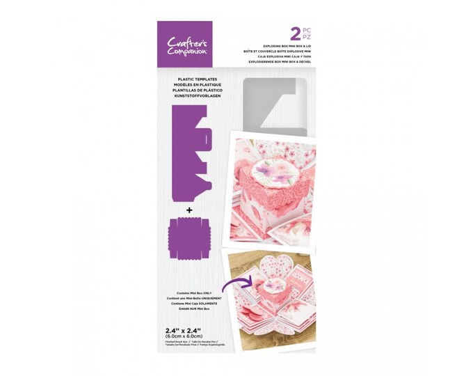 Gemini by Crafters Companion Template Exploding Box 2.4 X 2.4 Inch - Etsy