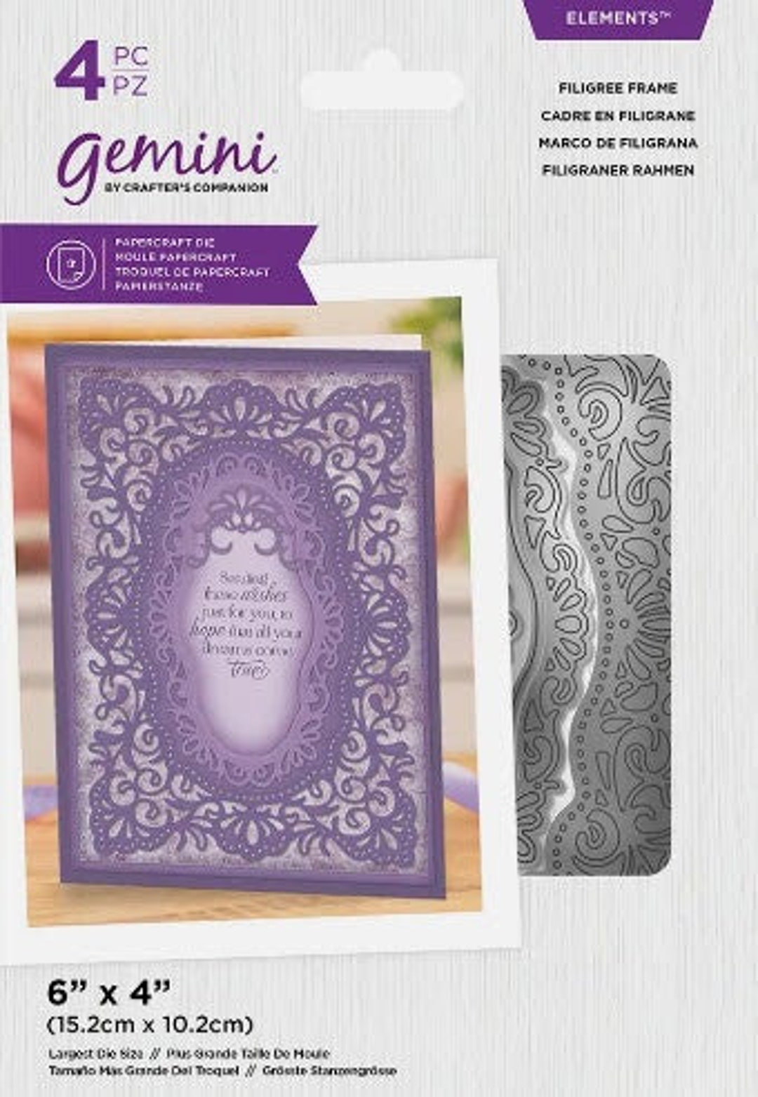Crafter's Companion Gemini Paper Craft Die Intricate Decorative ...