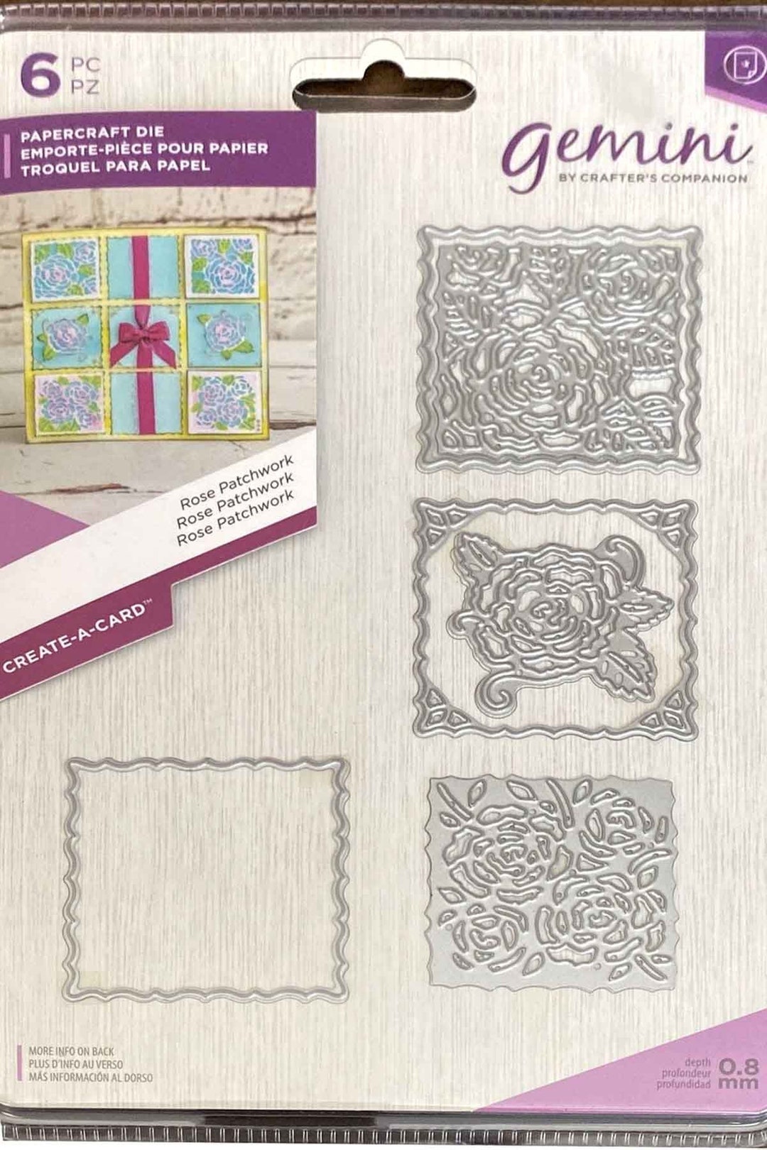 Crafter's Companion Gemini Papercraft Die Patchwork Quilt Squares Lace ...
