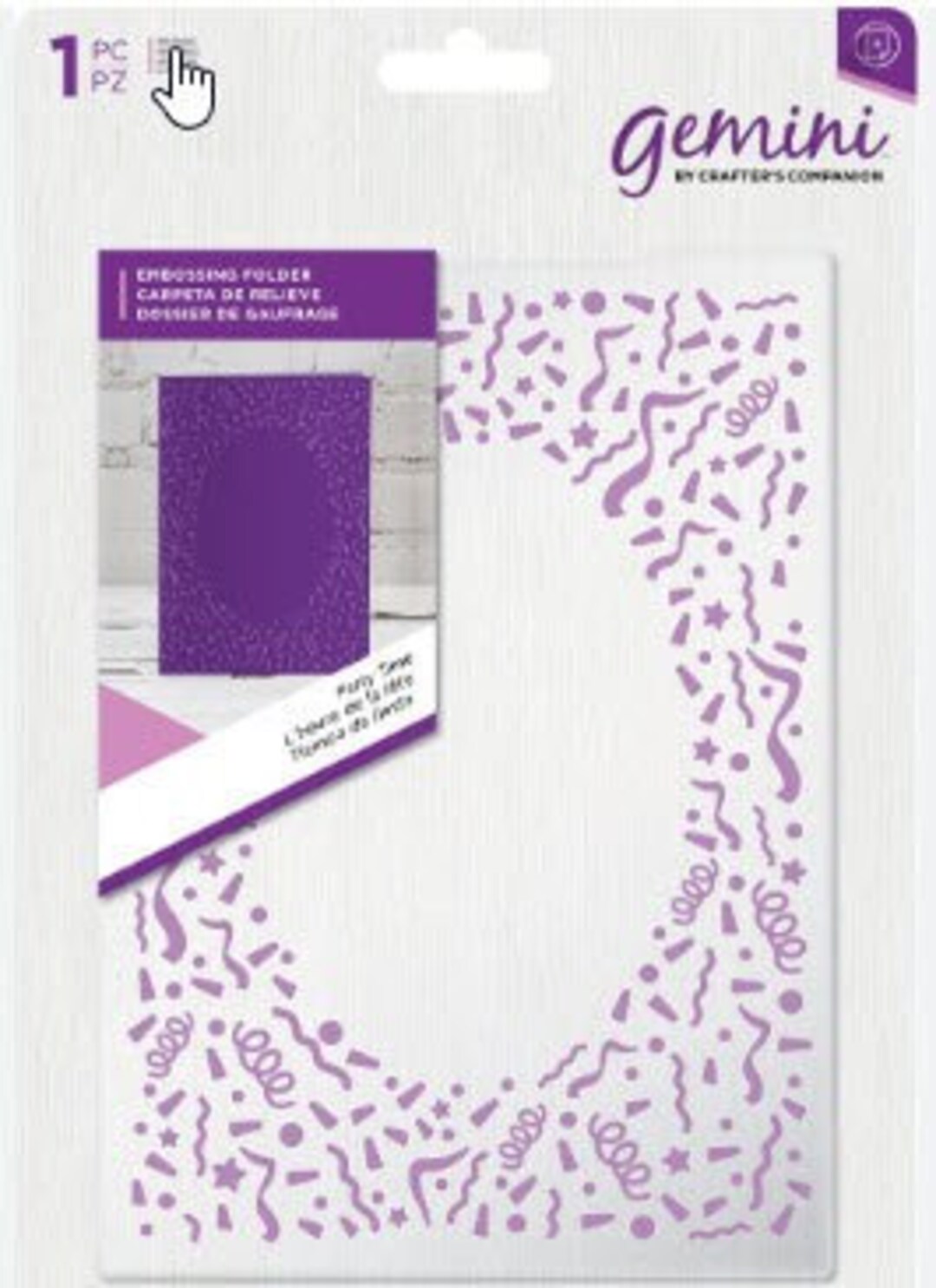 Gemini Crafter's Companion Party Time Confetti Streamers Embossing ...