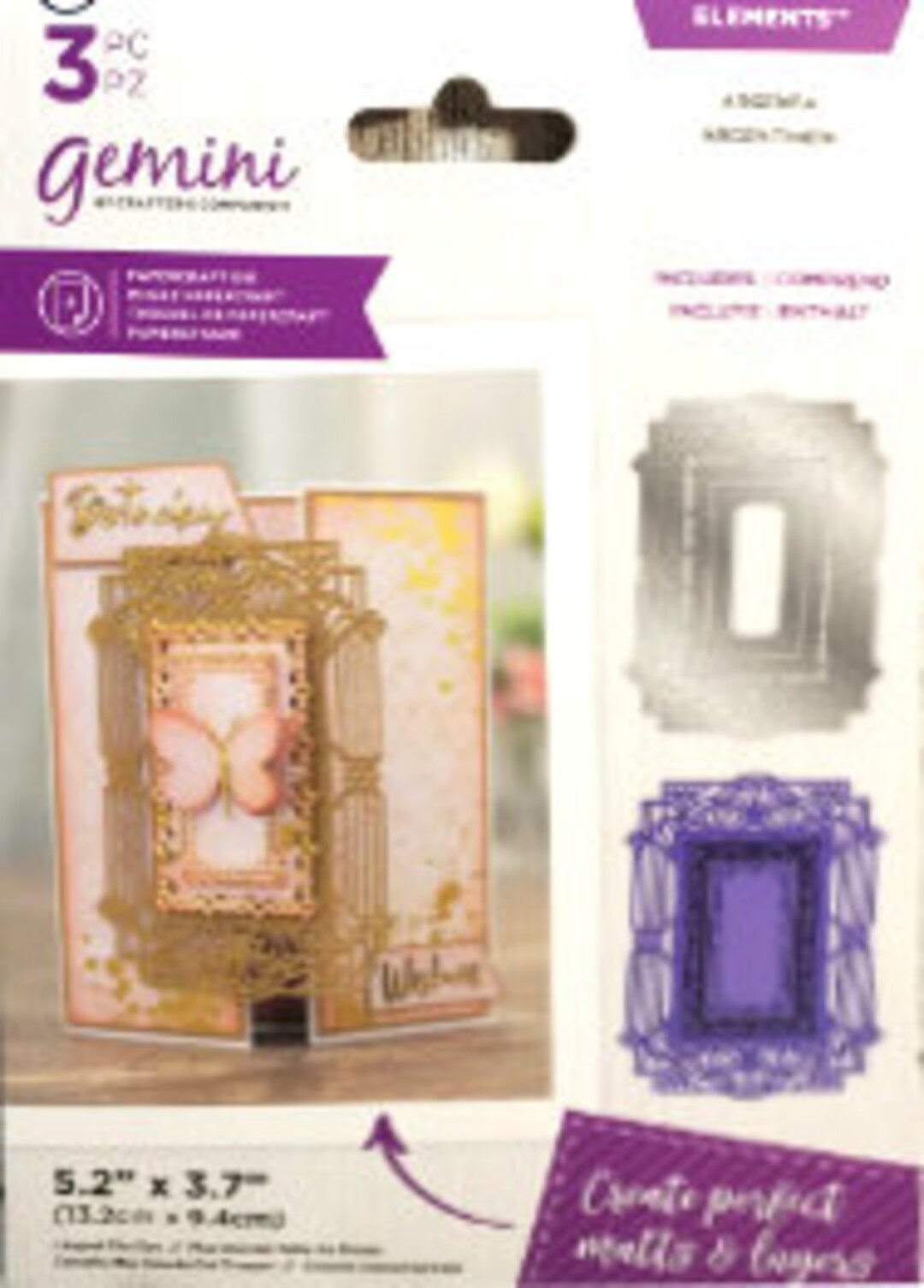 Crafter's Companion Gemini Paper Craft Die Intricate Decorative Art Deco Argenta Nesting Frames ...