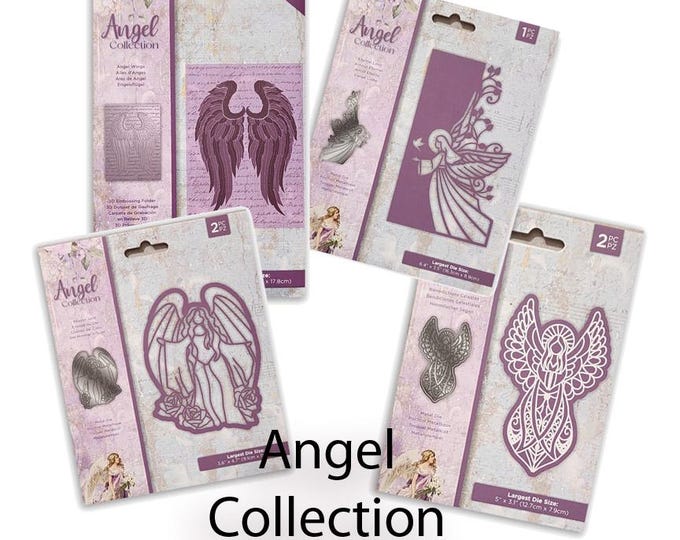 Crafters Companion Christmas Angel Collection Holiday Stamps Dies ...