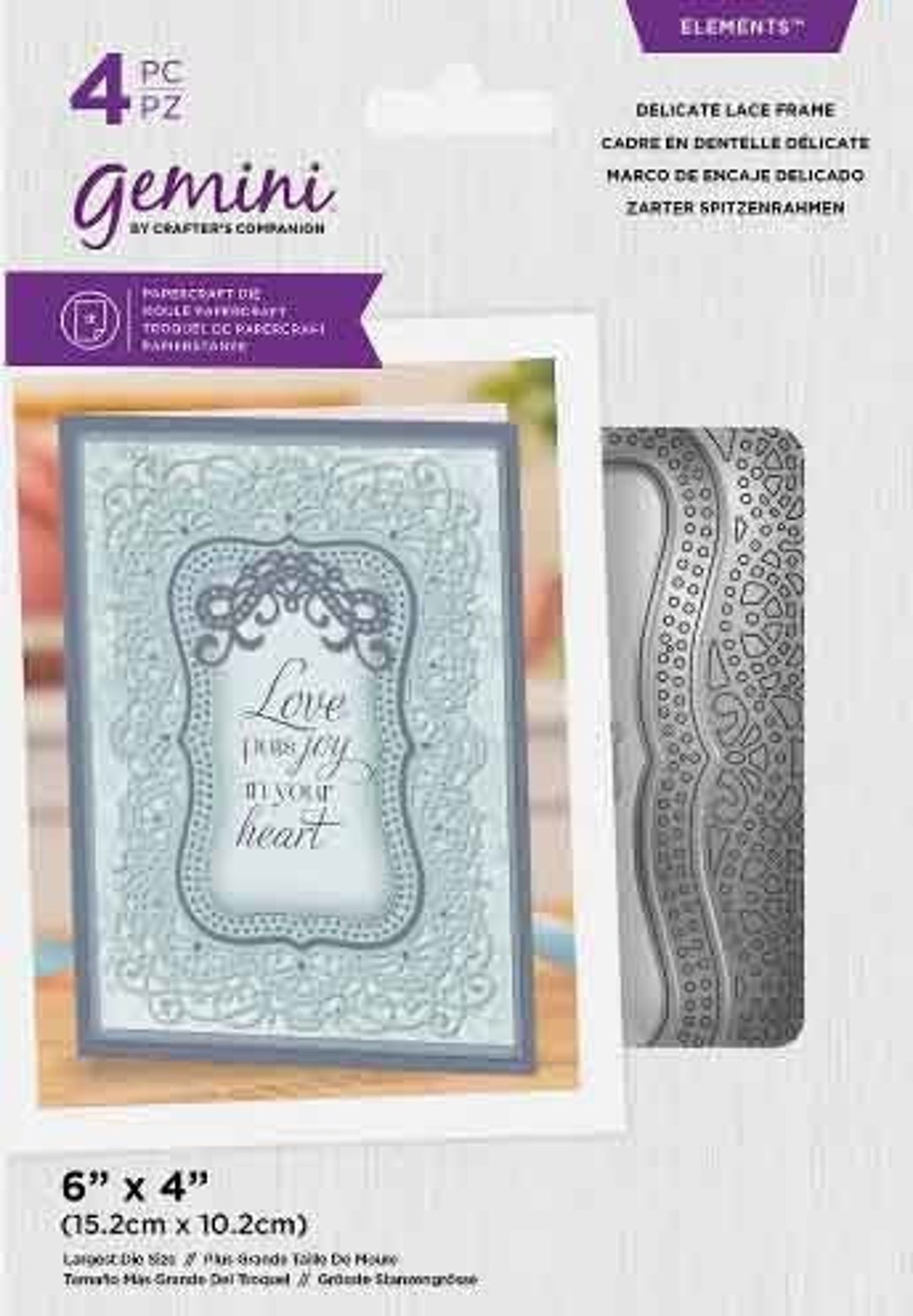 Crafter's Companion Gemini Paper Craft Die Intricate Decorative Lace ...